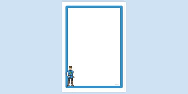 Simple Blank Prince Charming Page Border | Twinkl - Twinkl
