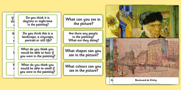 Vincent van Gogh Art Lesson KS2 Photopack & Prompt Questions