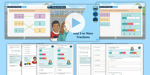 Year 5 White Rose Maths Mastery Add 3 Or More Fractions year-5-white-rose-maths-mastery-add-3-or-more-fractions