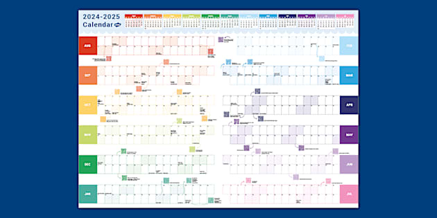 Scotland Academic Wall Planner (Hecho por educadores)