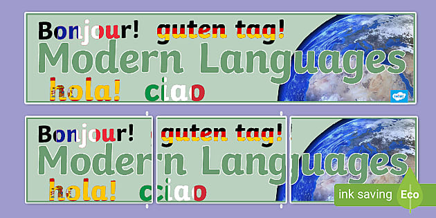 Modern Languages Third Level Display Banner