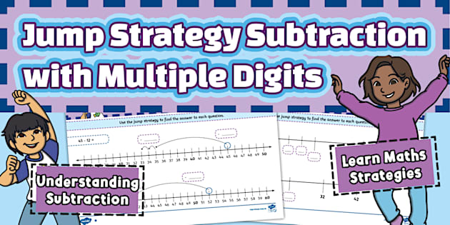 Jump Strategy Subtraction with Multiple Digits