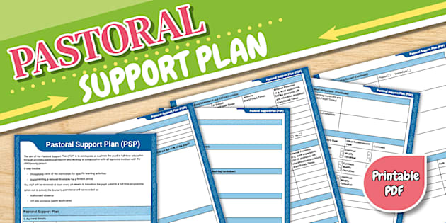 Pastoral Support Plan Template