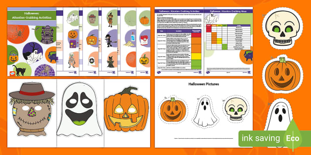 Halloween: Attention-Grabbing Actvities (teacher made)