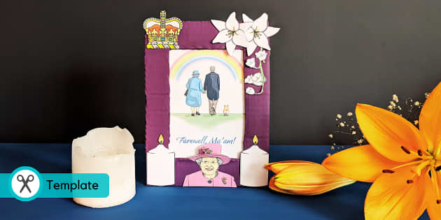 FREE! - Queen Elizabeth II Photo Frame Craft (teacher made)