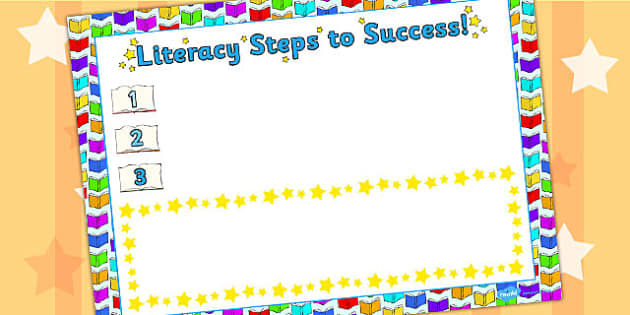 Literacy Steps To Success Sheet (teacher made) - Twinkl