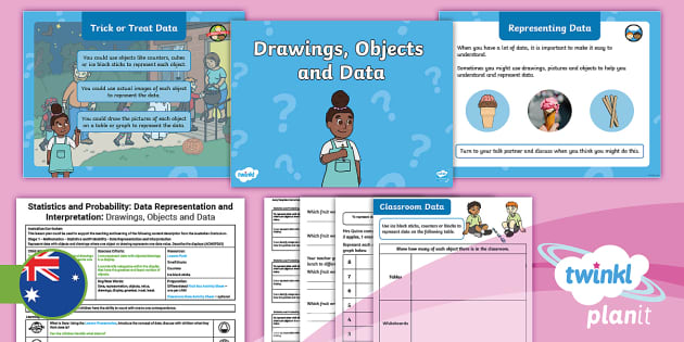 Year 1 Data Representation Drawings, Objects and Data Lesson