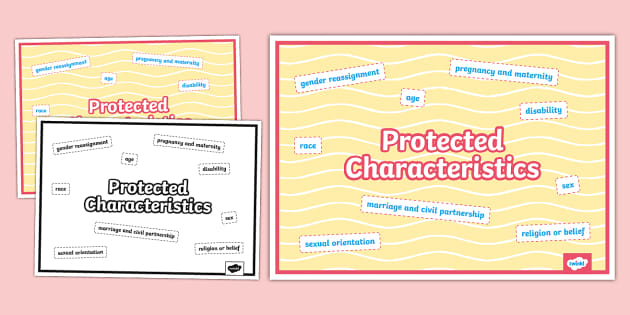 Protected Characteristics Display Poster Teacher Made