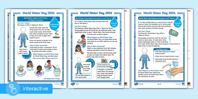 Interactive PDF: KS1 World Water Day 2024 (professor feito)