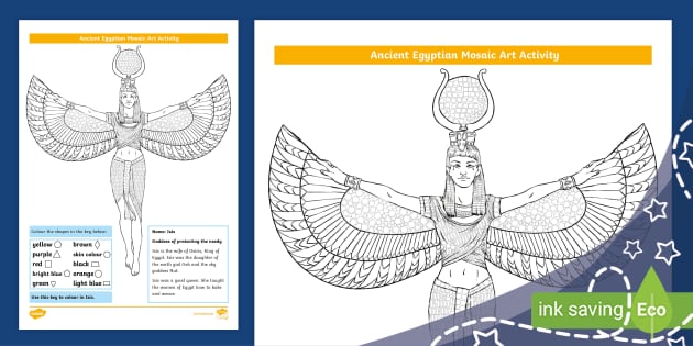 Ancient Egyptian Mosaic Art Activity (Ages 7 - 11)