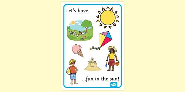 FREE! - Fun in the Sun Poster | Primary Resources - Twinkl