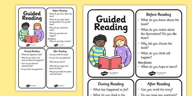 Guided Reading Cards - guided reading, reading, word cards
