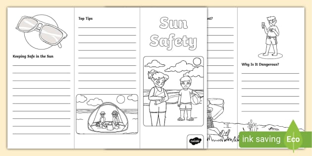 Sun Safety Leaflet Template (ティーチャーメイド)