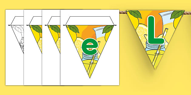 Lemonade Stand Dramatic Play Bunting (teacher made)