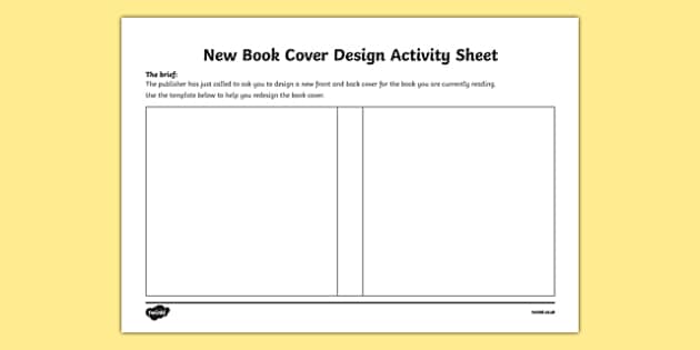 New Book Cover Design Worksheet Worksheet Irish Worksheet