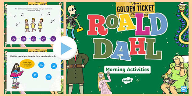 Roald Dahl Themed CfE First Level Morning Activities PowerPoint