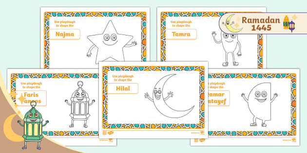 My First Ramadan Playdough Mat (teacher made) - Twinkl