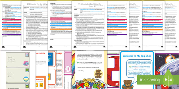 EYFS Maths Compare Groups Planning Pack (teacher made)