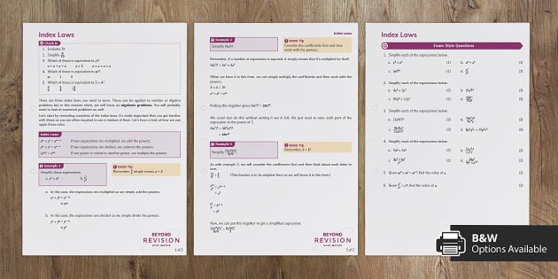 👉 Index Laws - Algebra | GCSE Maths Revision | Beyond