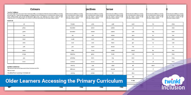 Functional Sight Words: Dictation Assessment Pack - Twinkl