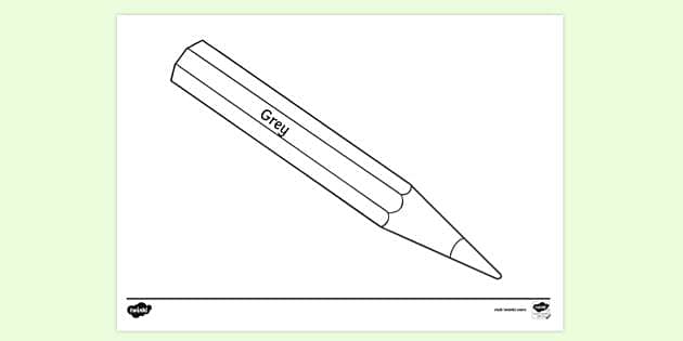 Grey Pencil Colouring | Colouring Sheets