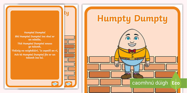 Gaeilge Humpty Dumpty (teacher made) - Twinkl