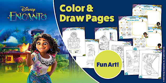 Encanto: Coloring & Drawing Activity Pack (Teacher-Made)