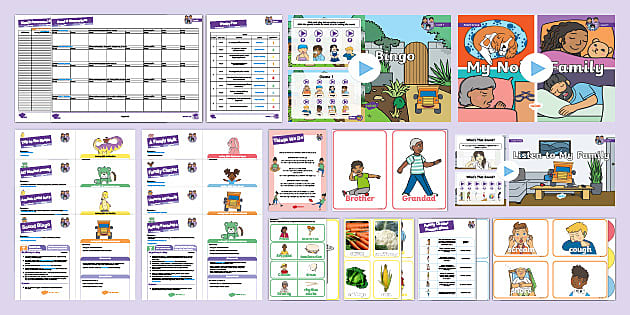 FREE! - Twinkl Phonics Level 1 Week 2 - My Family Weekly Lesson Pack