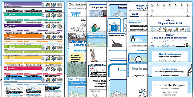 EYFS Winter Activity Planning and Continuous Provision Ideas Resource Pack
