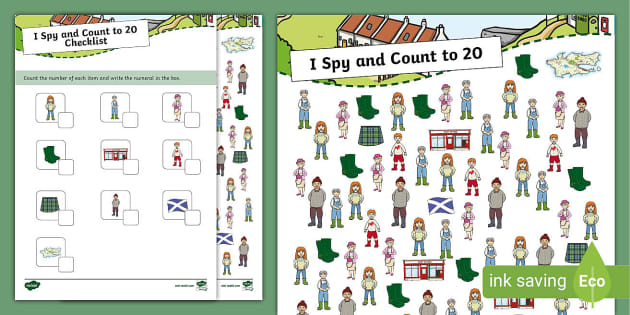 I Spy and Count to 20 to Support Teaching on Katie Morag