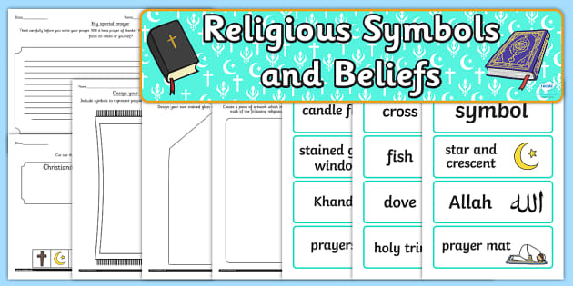 Religious Symbols and Beliefs Resource Pack (teacher made)