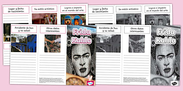 Folleto: Frida Kahlo (teacher made) - Twinkl