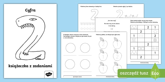 Cyfra 2: Liczenie i pisownia | Książeczka z zadaniami