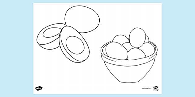 Egg Colouring Page | Colouring Sheets (Teacher-Made)