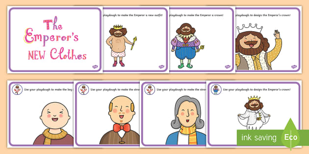 The Emperors New Clothes Modelling Dough Mats - Twinkl