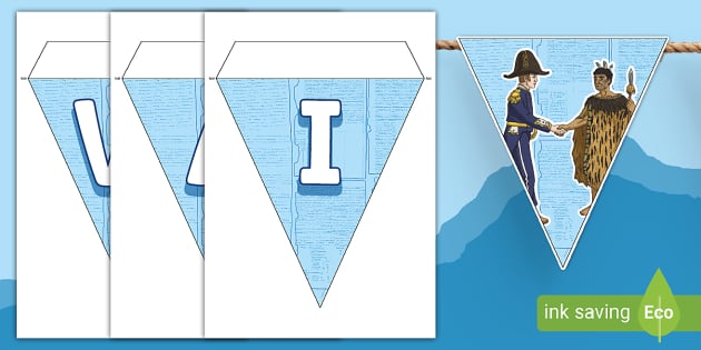 Waitangi Day Bunting (teacher made) - Twinkl