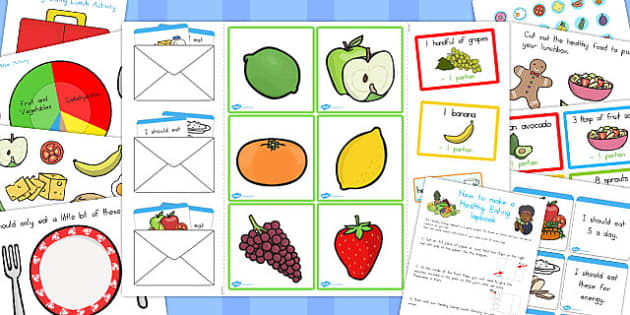 Healthy Eating Lapbook Creation Pack (teacher made)