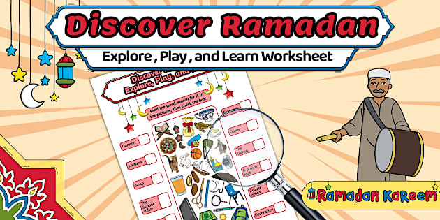 Discover Ramadan : Explore , Play , and Learn Worksheet