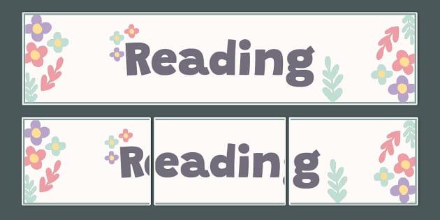 Unicorn-Themed Reading Display Banner (teacher made)