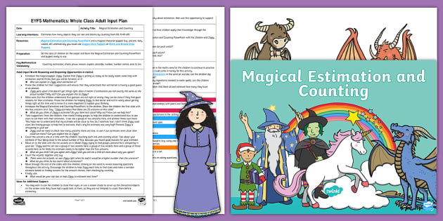 EYFS Maths: Magical Estimation and Counting Plan and Pack