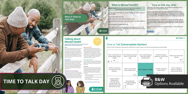 FREE! - Time to Talk Day Resource Pack | Secondary RSE | Beyond