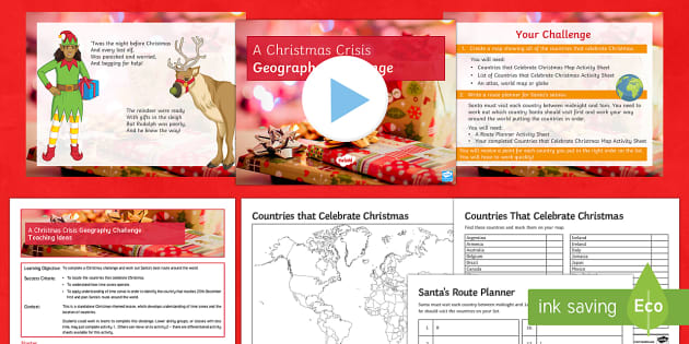 A Christmas Crisis: Geography Challenge Lesson Pack