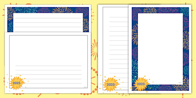 2025 Page Border Pack (Teacher-Made) - Twinkl