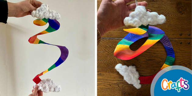 Paper Plate Rainbow Spiral Craft | Twinkl Crafts - Twinkl