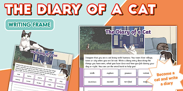 The Diary of a Cat Writing Frame