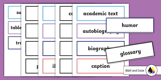 Tier 3 Vocabulary Word Cards: Nonfiction for 3rd-5th Grade