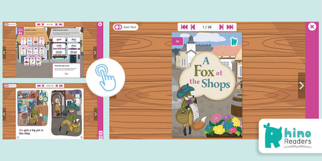 Level 3a Decodable Readers: A Fox at the Shops - Twinkl