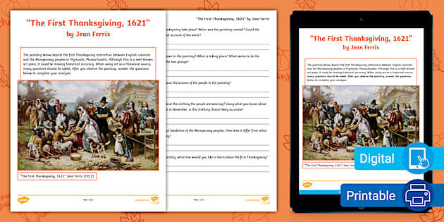 Thanksgiving Art History | Social Studies | Twinkl USA