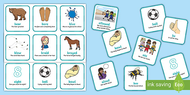 Homophones Matching Cards | Primary Teaching Resources