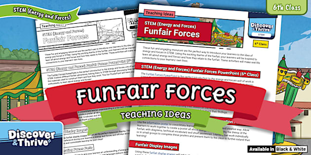 STEM (Energy and Forces) Funfair Forces Teaching Ideas (6th Class)